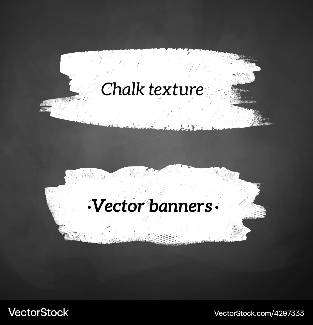 Chalked banners Royalty Free Vector Image - VectorStock