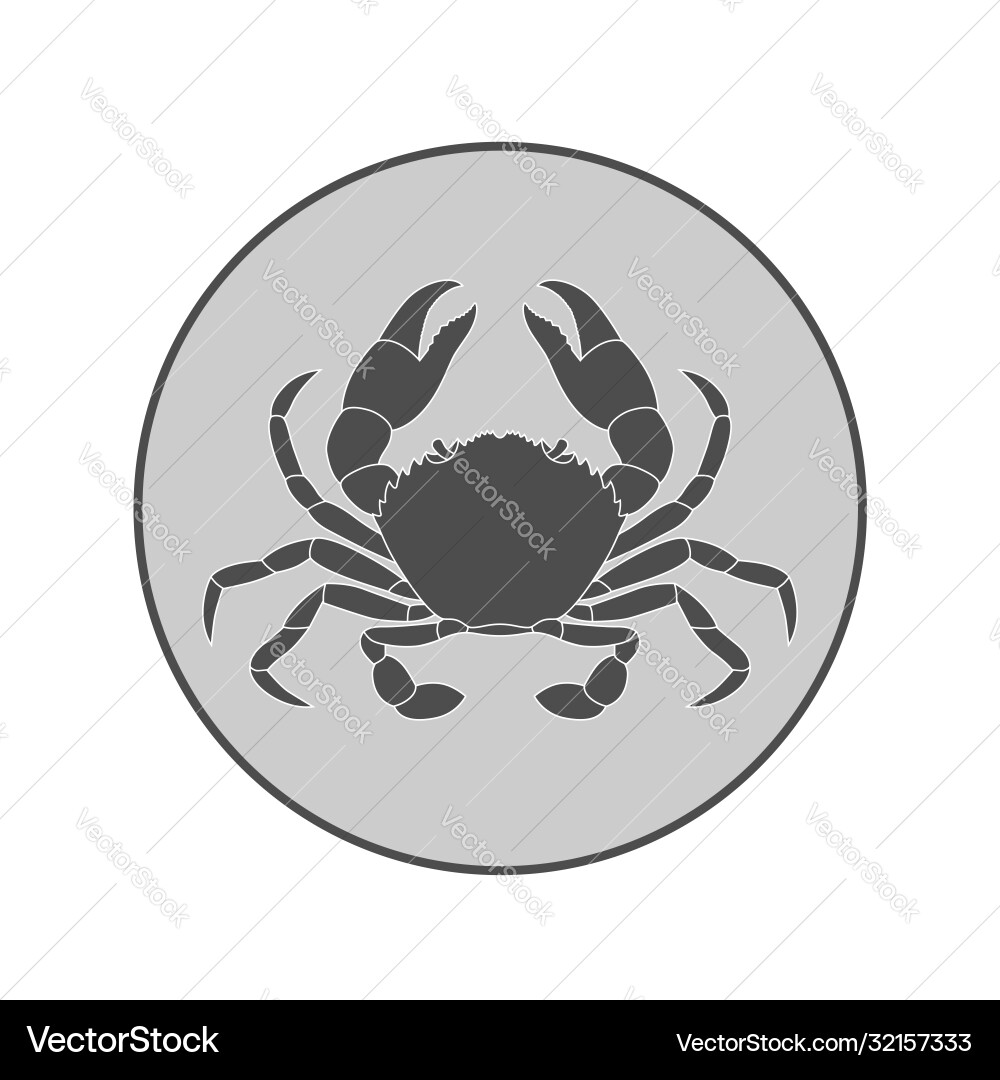 Crab icon Royalty Free Vector Image - VectorStock