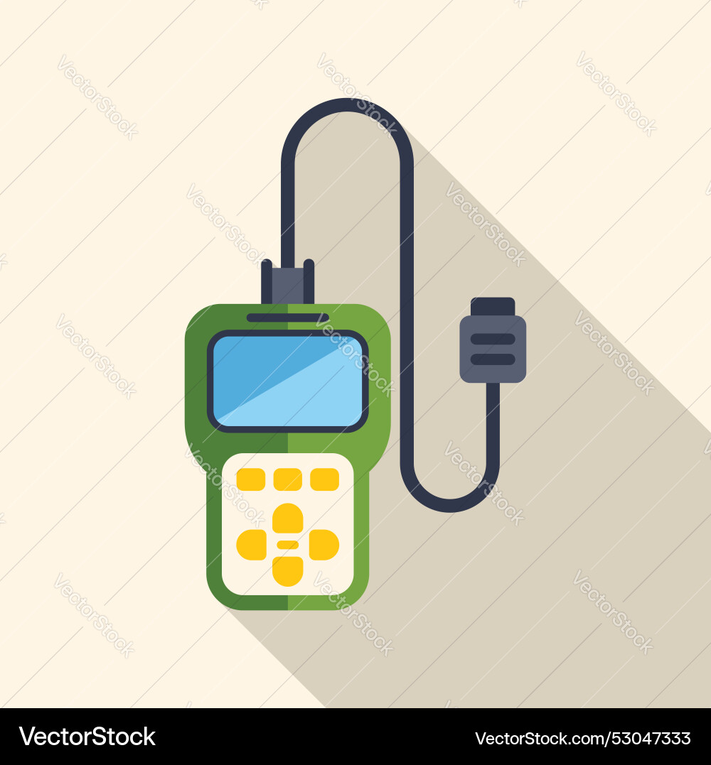 Electronic device for car diagnostics Royalty Free Vector