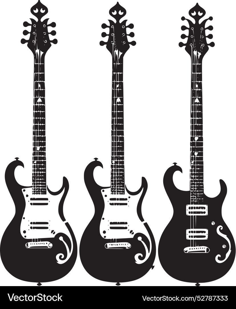 Guitar Royalty Free Vector Image - VectorStock