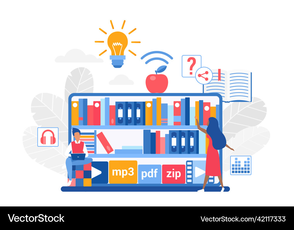 Online library and digital repository of virtual Vector Image