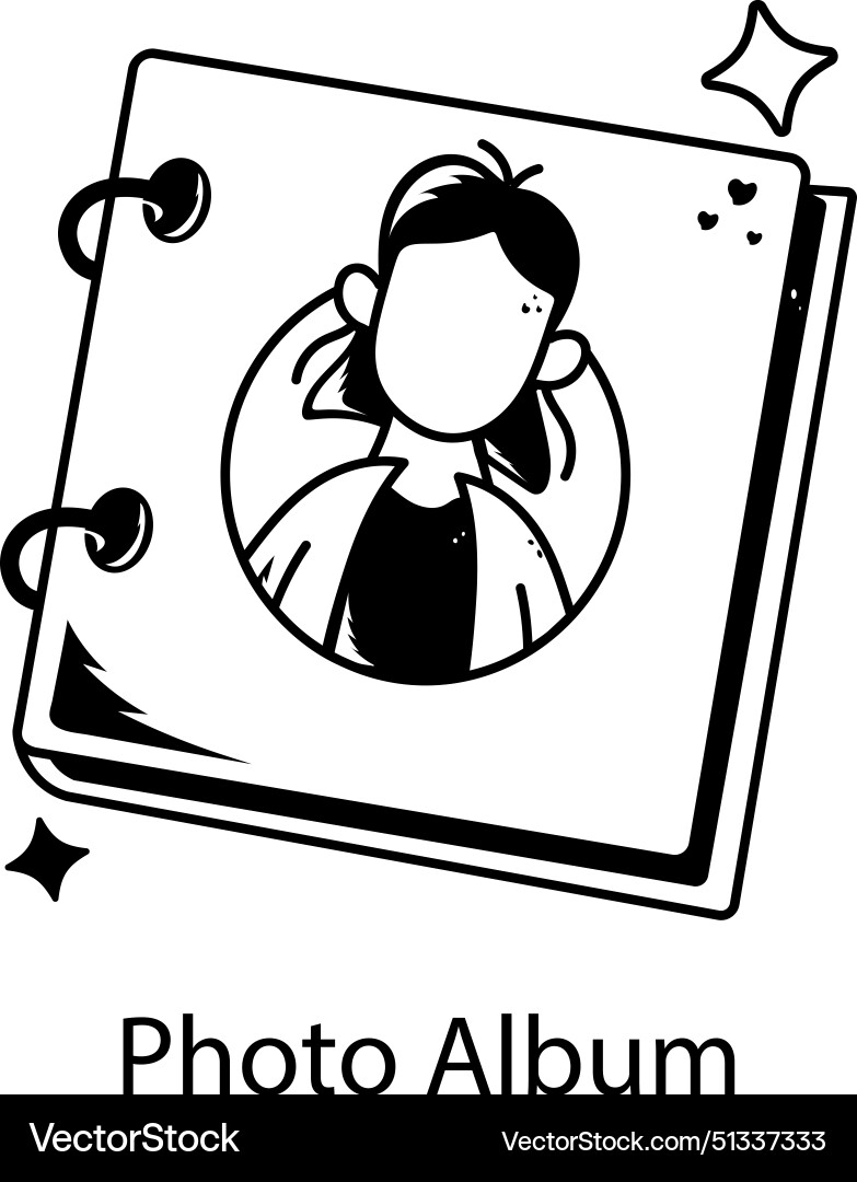 Photo album Royalty Free Vector Image - VectorStock