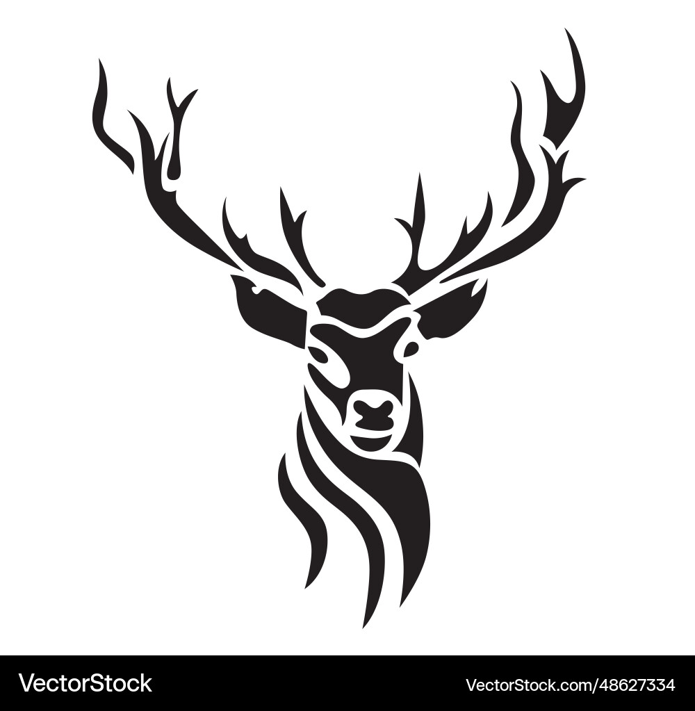 Deer head icon Royalty Free Vector Image - VectorStock
