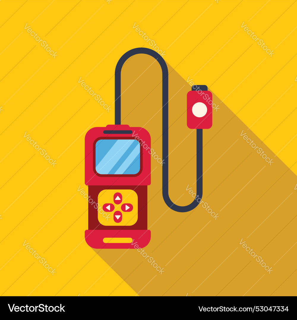 Electronic device with sensor and buttons Vector Image