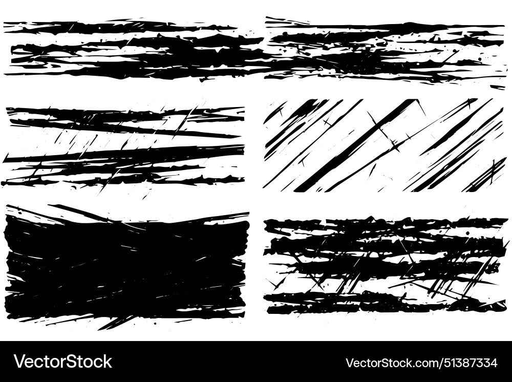 Scribble grunge texture square abstract Royalty Free Vector