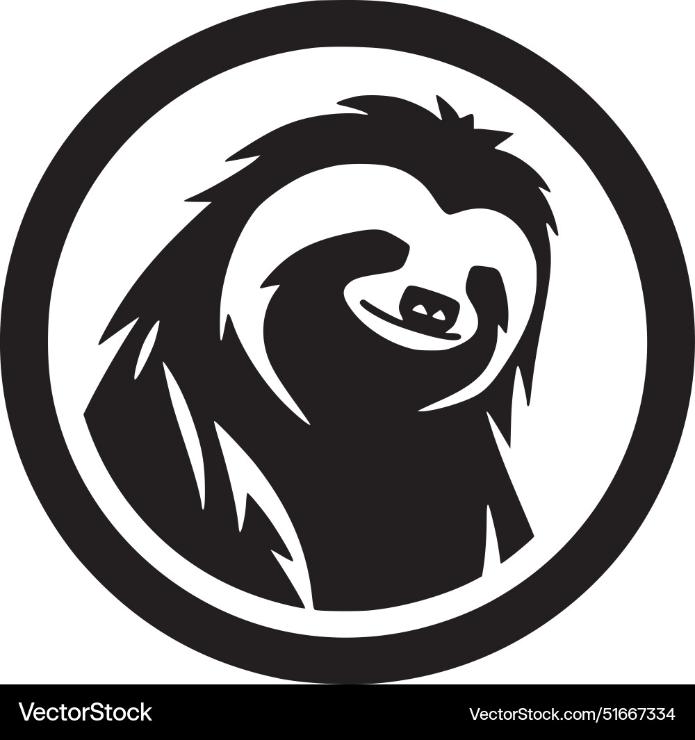 Sloth - high quality logo ideal for t-shirt Vector Image