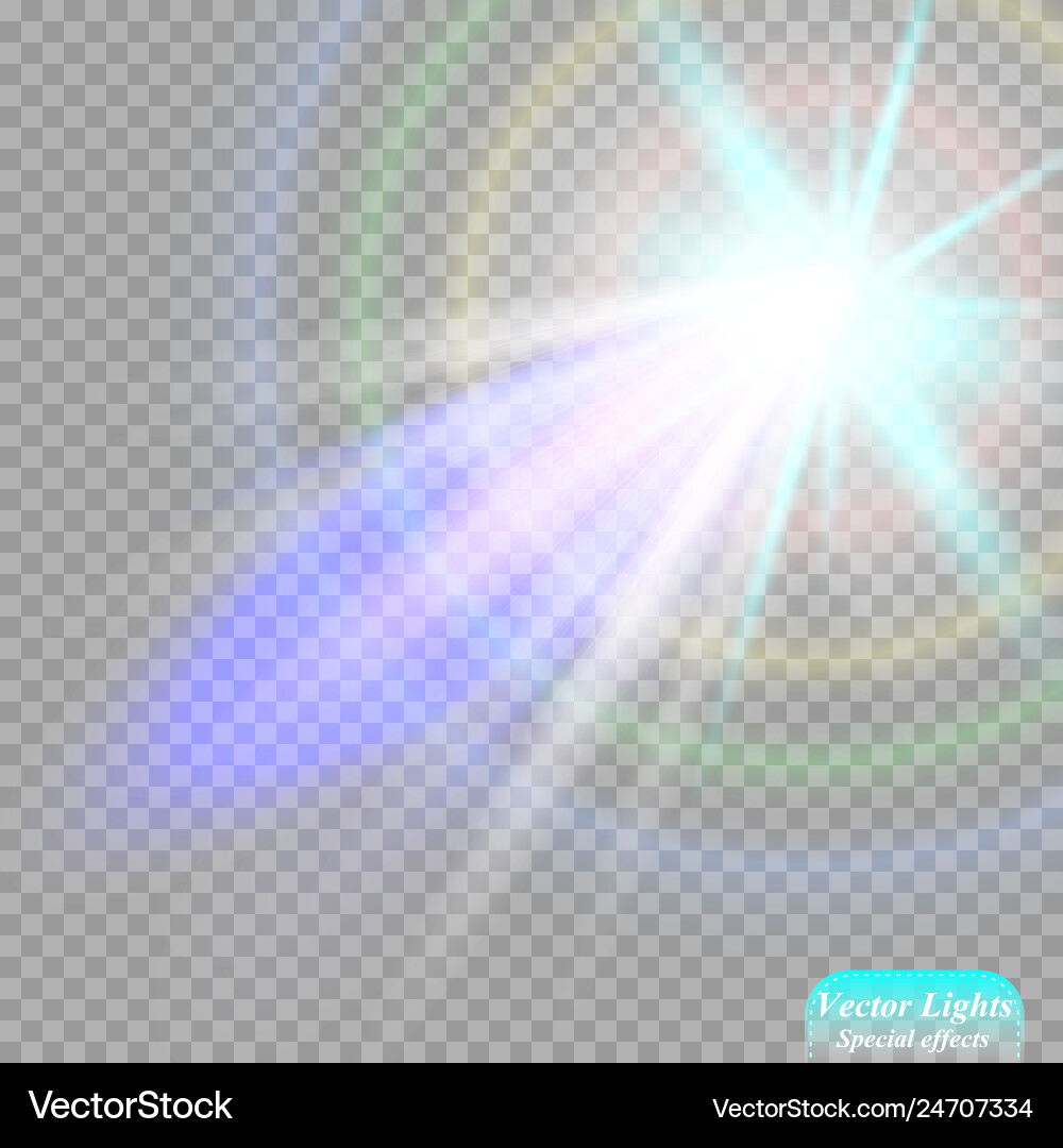 Spotlight light effect searchlight Royalty Free Vector Image