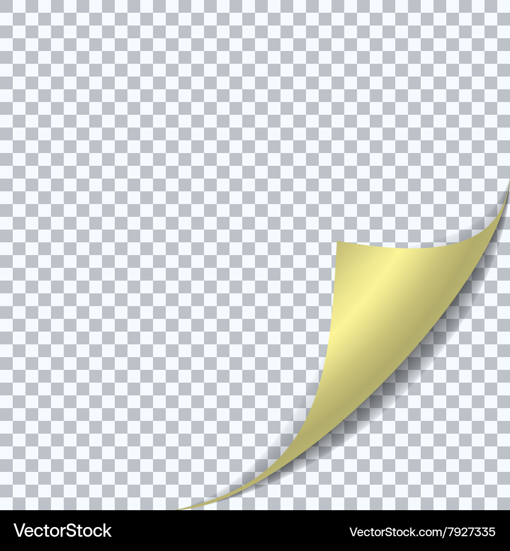 Isolated fold sheet of paper Royalty Free Vector Image