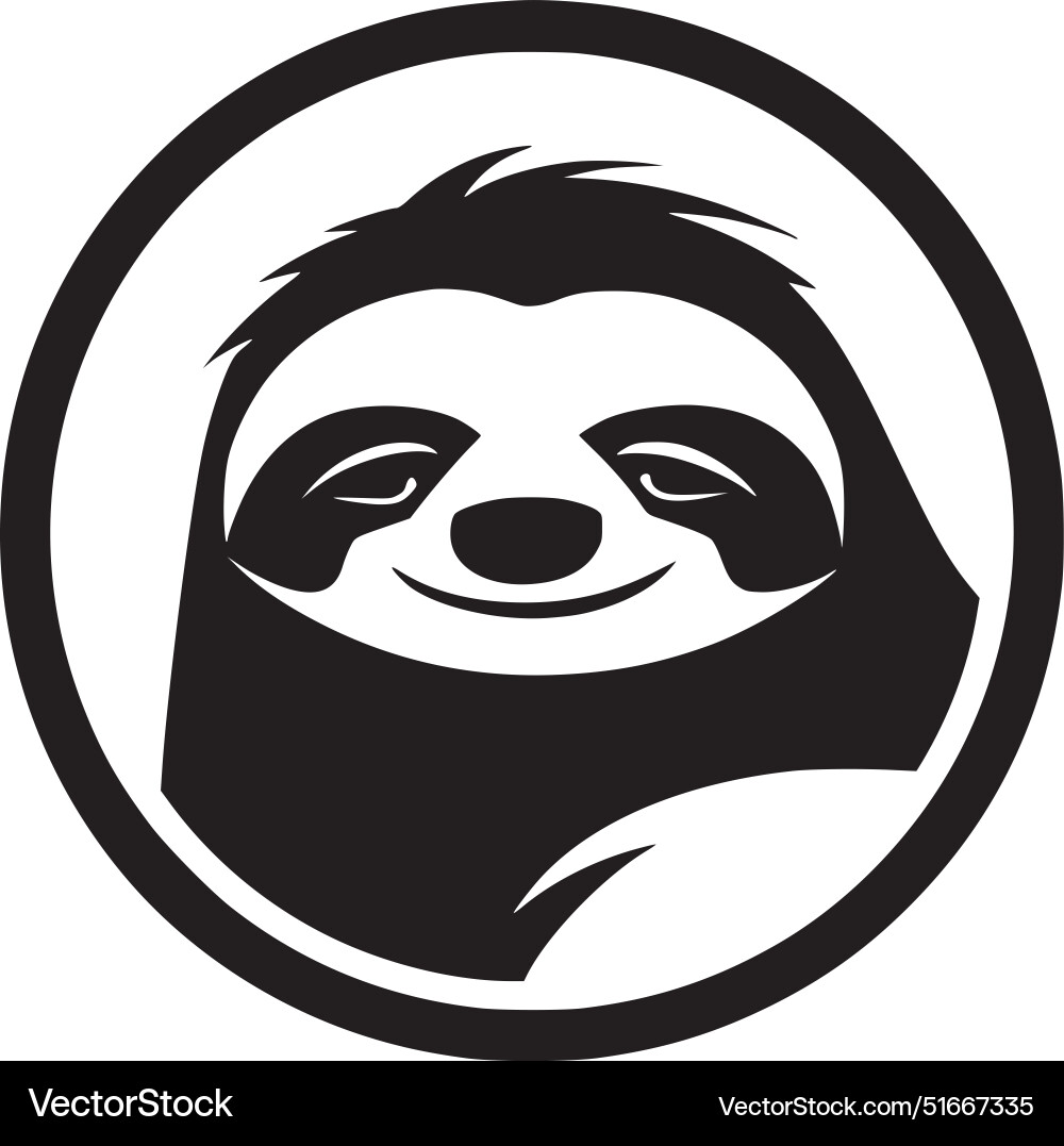 Sloth - high quality logo ideal for t-shirt Vector Image