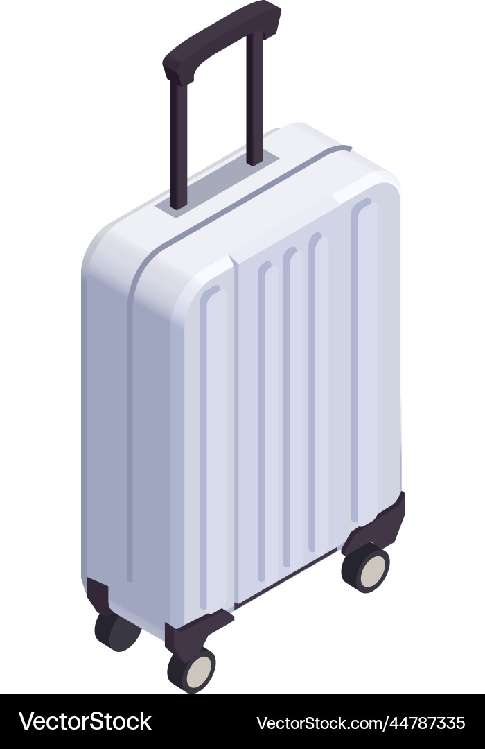 Suitcase isometric Royalty Free Vector Image - VectorStock