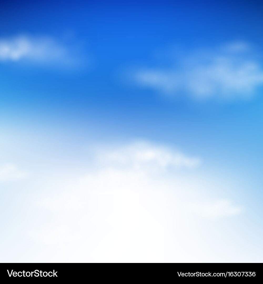 Blue sky Royalty Free Vector Image - VectorStock