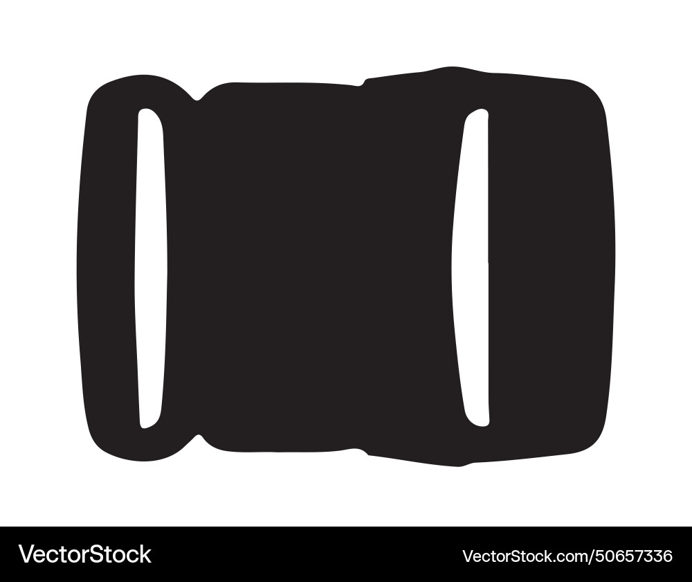Buckle silhouette art Royalty Free Vector Image