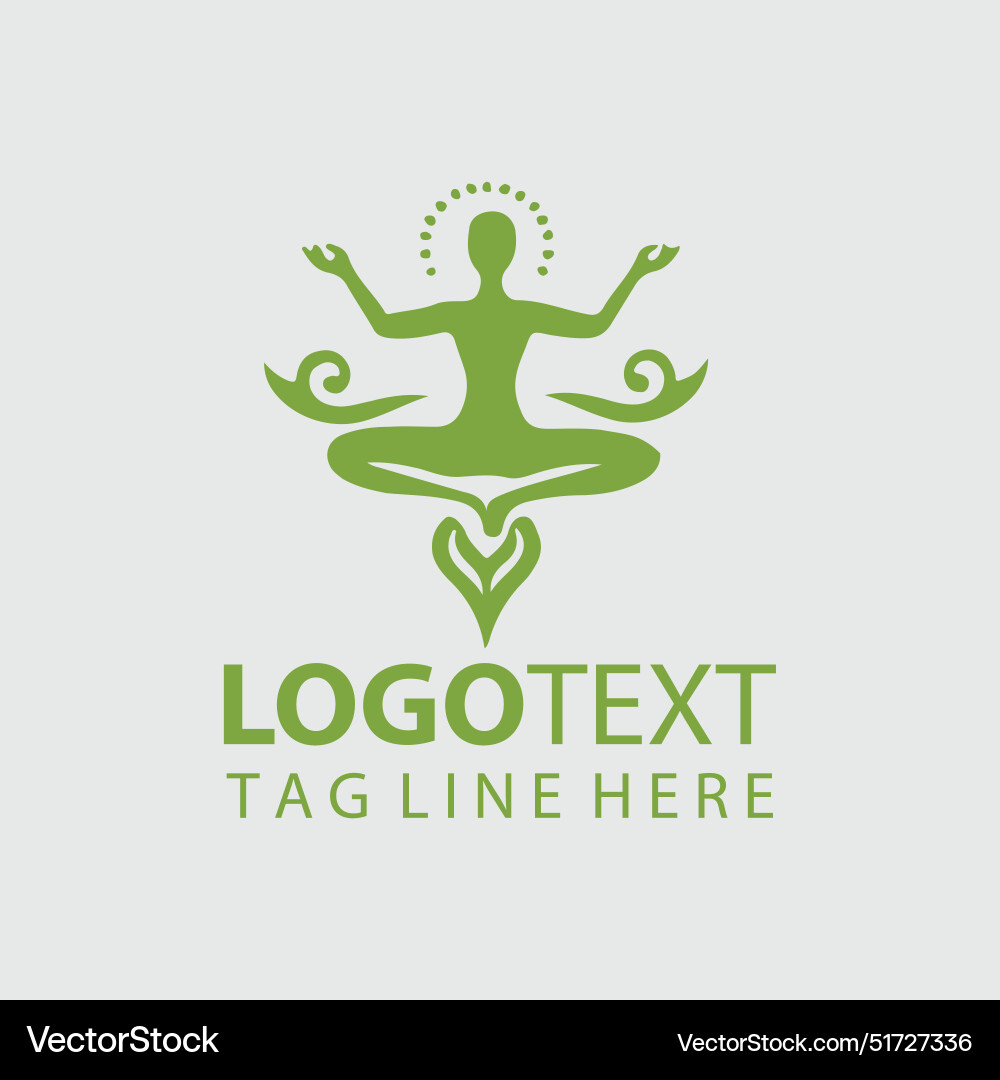 Yoga logo Royalty Free Vector Image - VectorStock