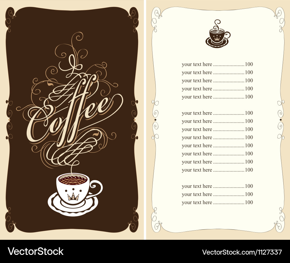 Black coffee Royalty Free Vector Image - VectorStock