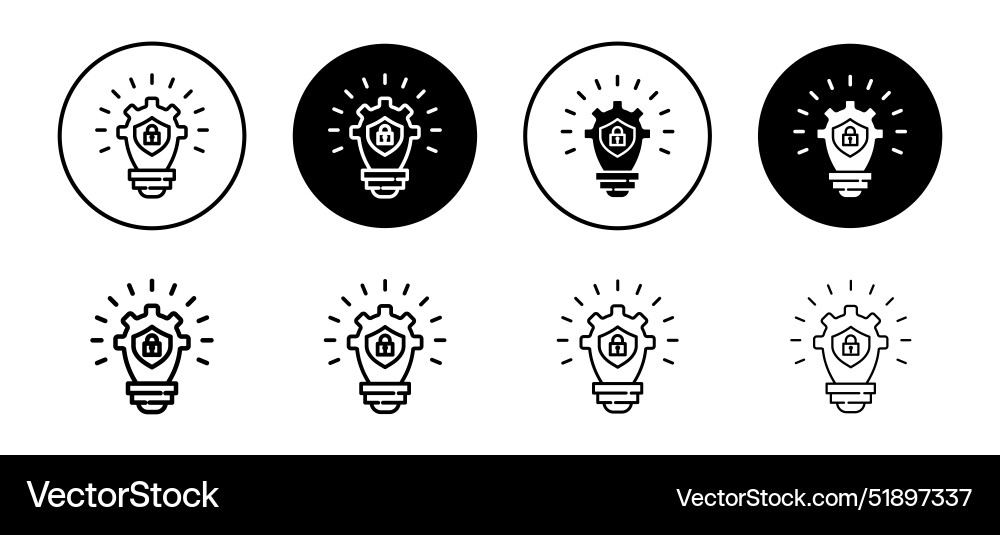 Patent and intellectual property icon innovation Vector Image