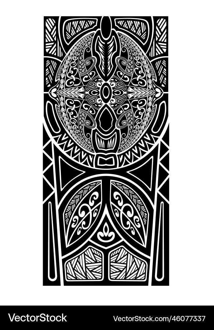 Polynesisch Tattoo Lizenzfreies Vektorbild - VectorStock