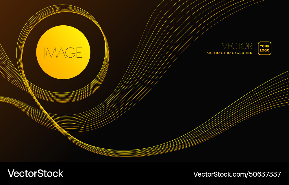 Shiny dynamic light waves Royalty Free Vector Image