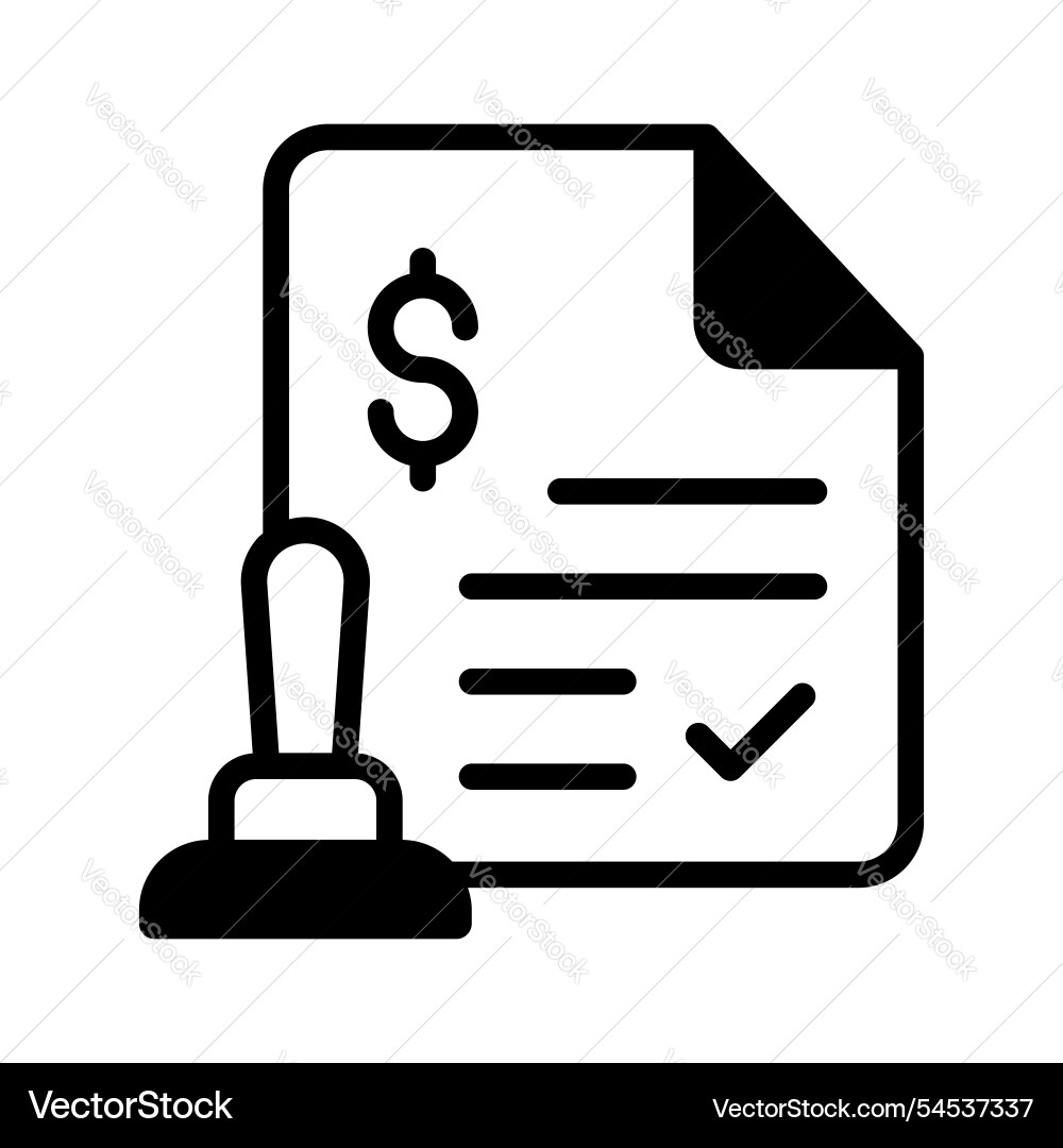 Tax payment stamp Royalty Free Vector Image - VectorStock
