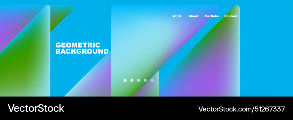 Triangle minimal web site page background design Vector Image