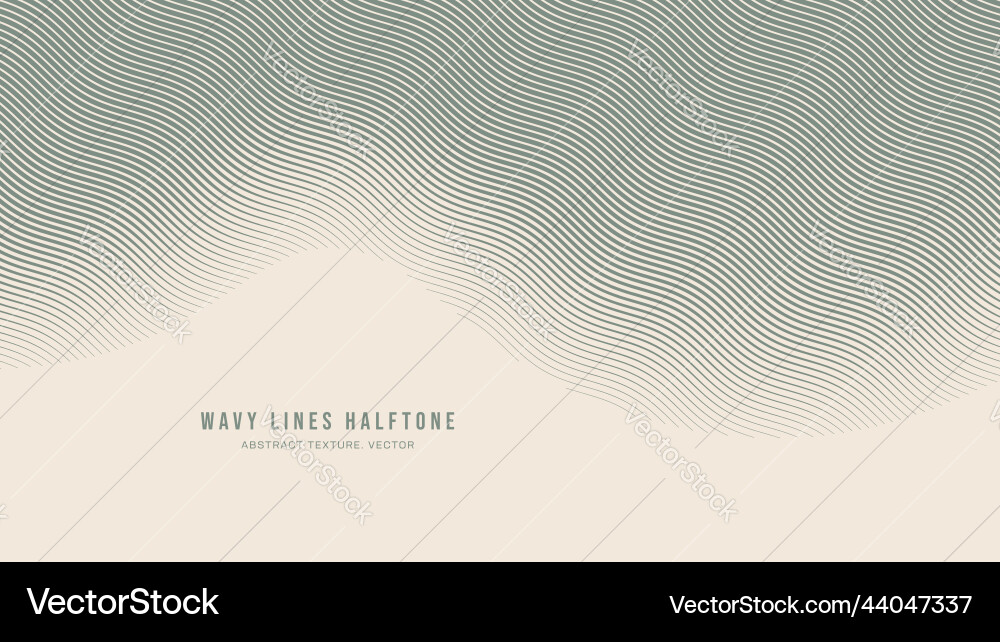 Wavy Rippel gekippte Linien Halbton Muster Vektorbild