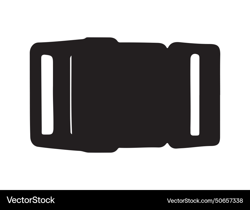Buckle silhouette art Royalty Free Vector Image