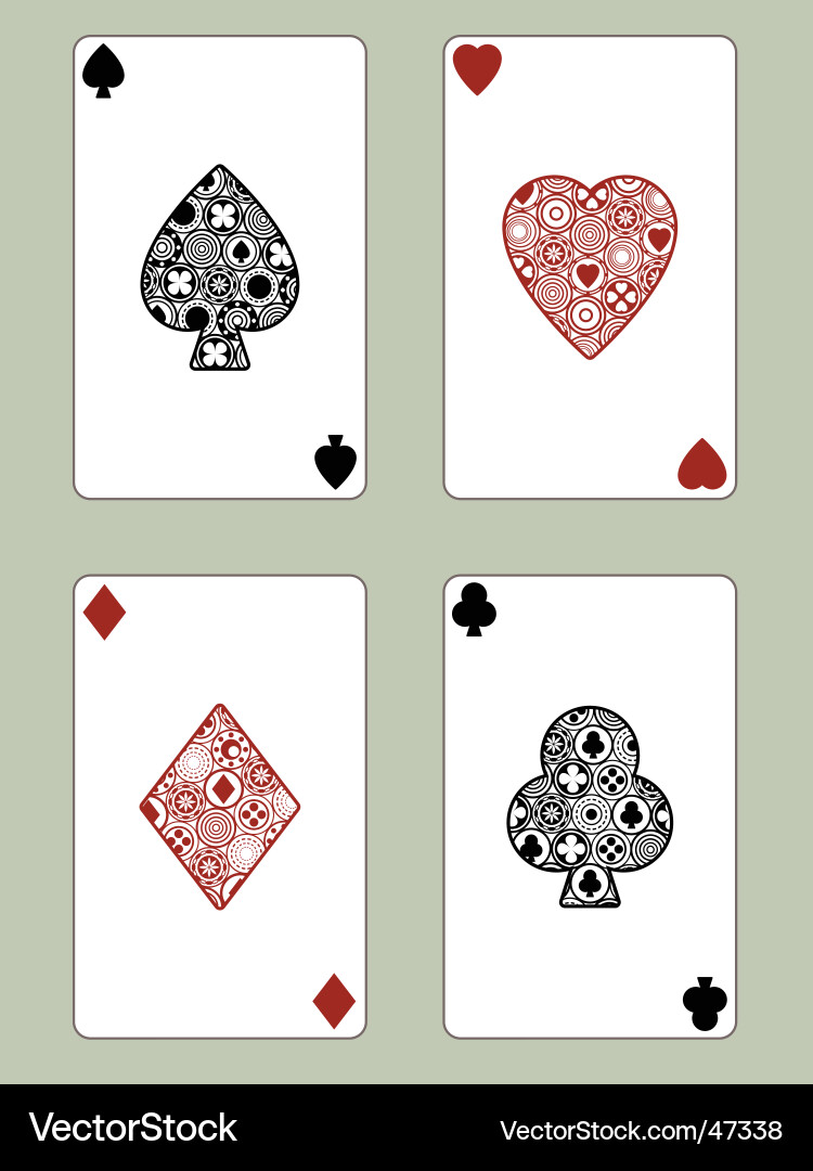 Four aces Royalty Free Vector Image - VectorStock