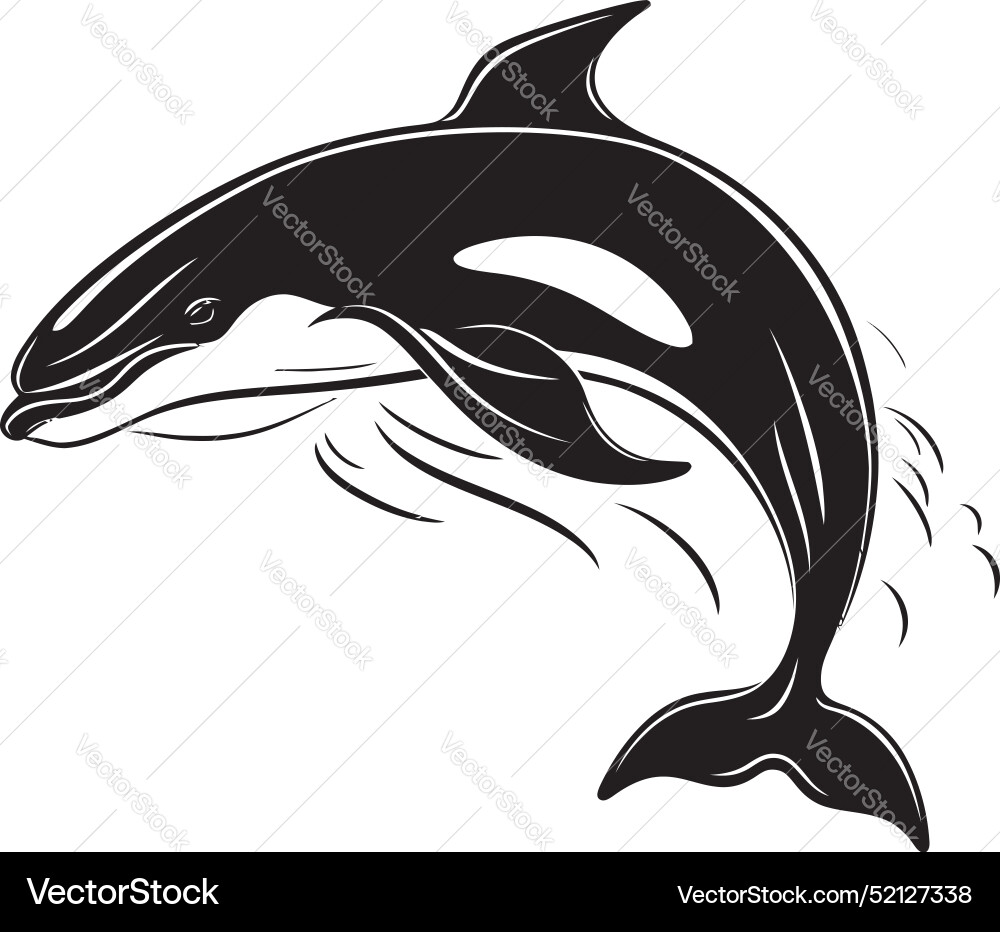 Ocean oracle iconic whale design whalescape Vector Image