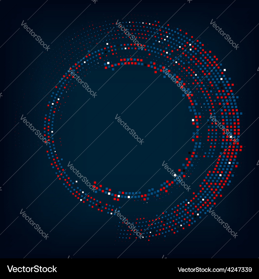 Abstract circle halftone Royalty Free Vector Image