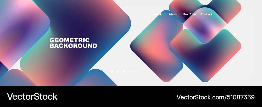 Geometric pattern with colorful squares Royalty Free Vector