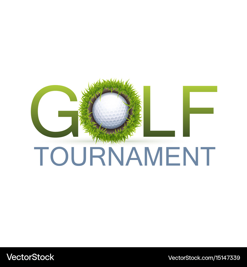 Golf tournament design Royalty Free Vector Image