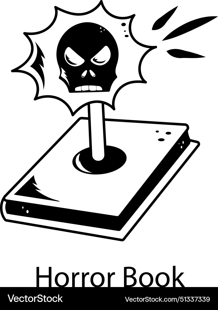 Horror book Royalty Free Vector Image - VectorStock