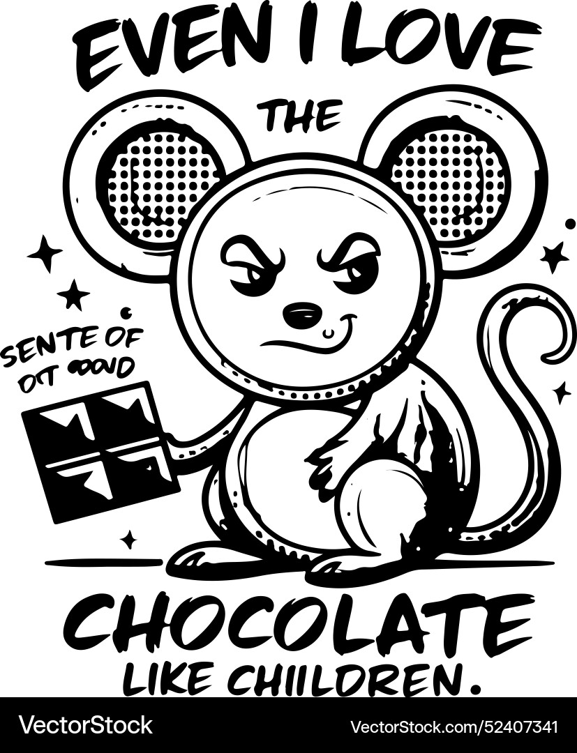 Angry rat art Royalty Free Vector Image - VectorStock