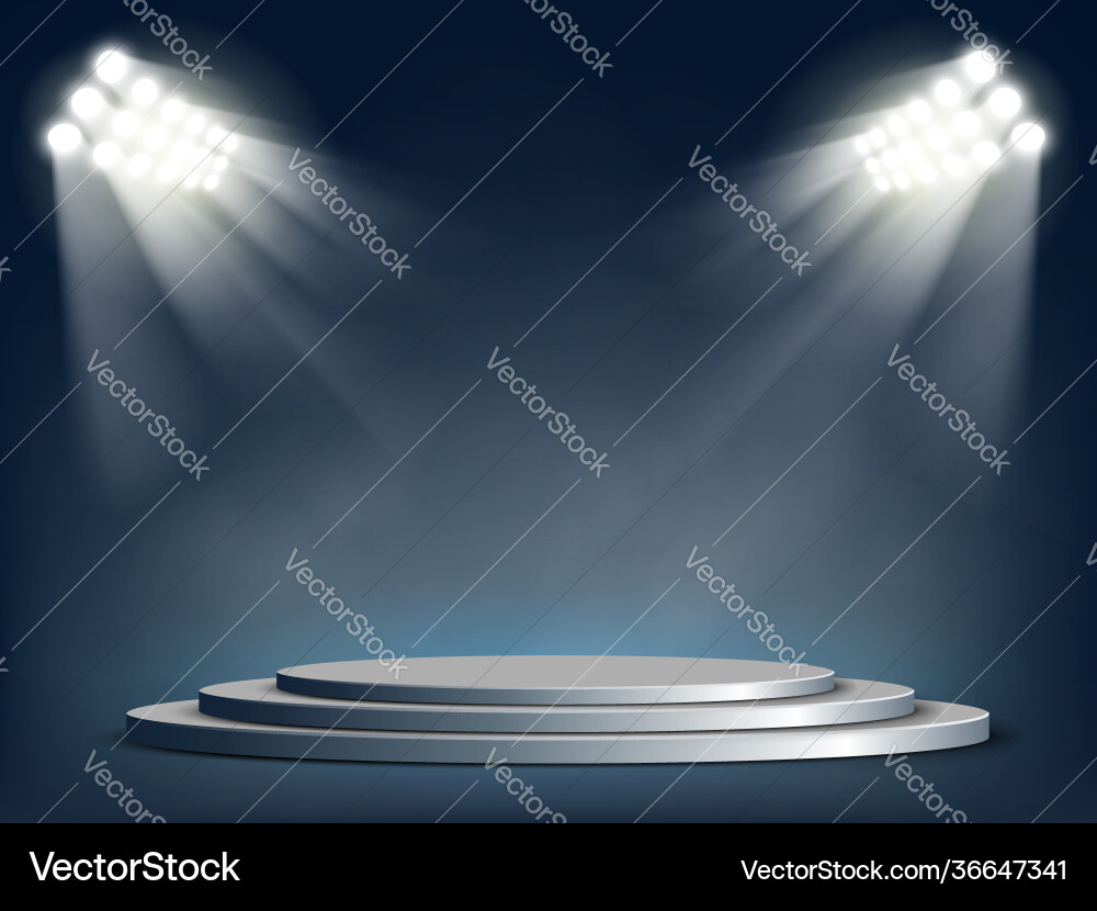 Round template podium or stage Royalty Free Vector Image