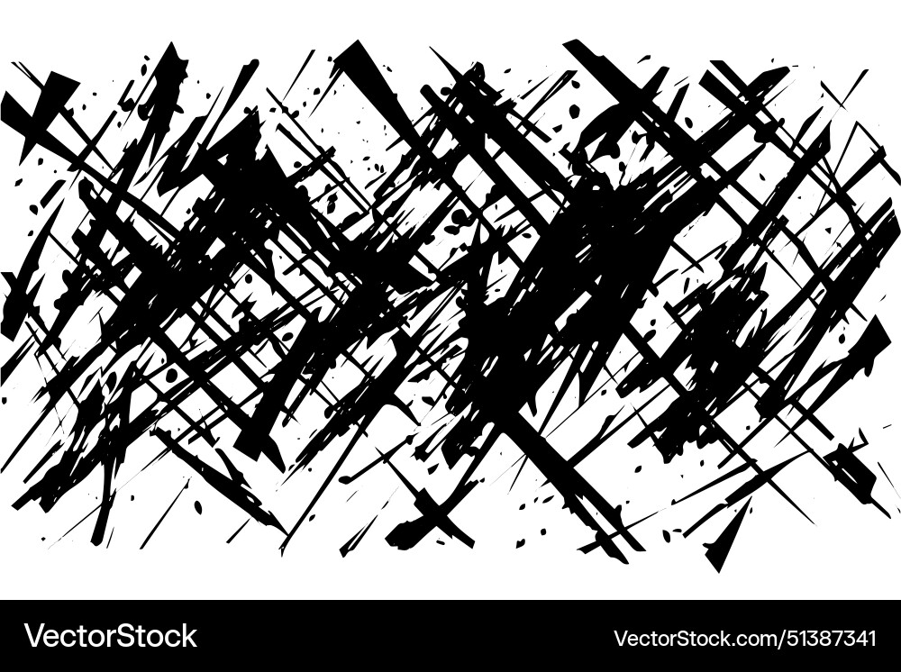 Scribble grunge texture square abstract Royalty Free Vector