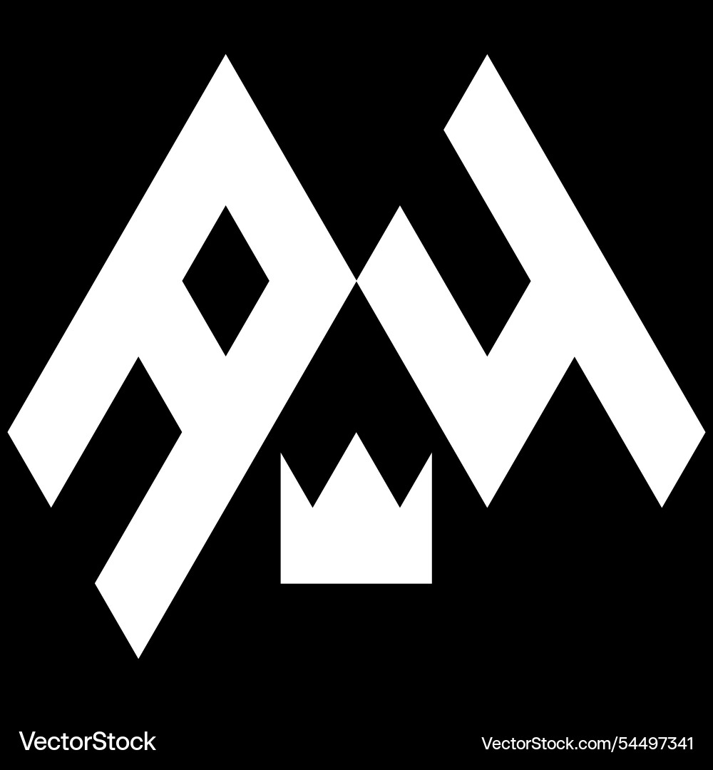 Stylish ay initial letter logo with clean Vector Image