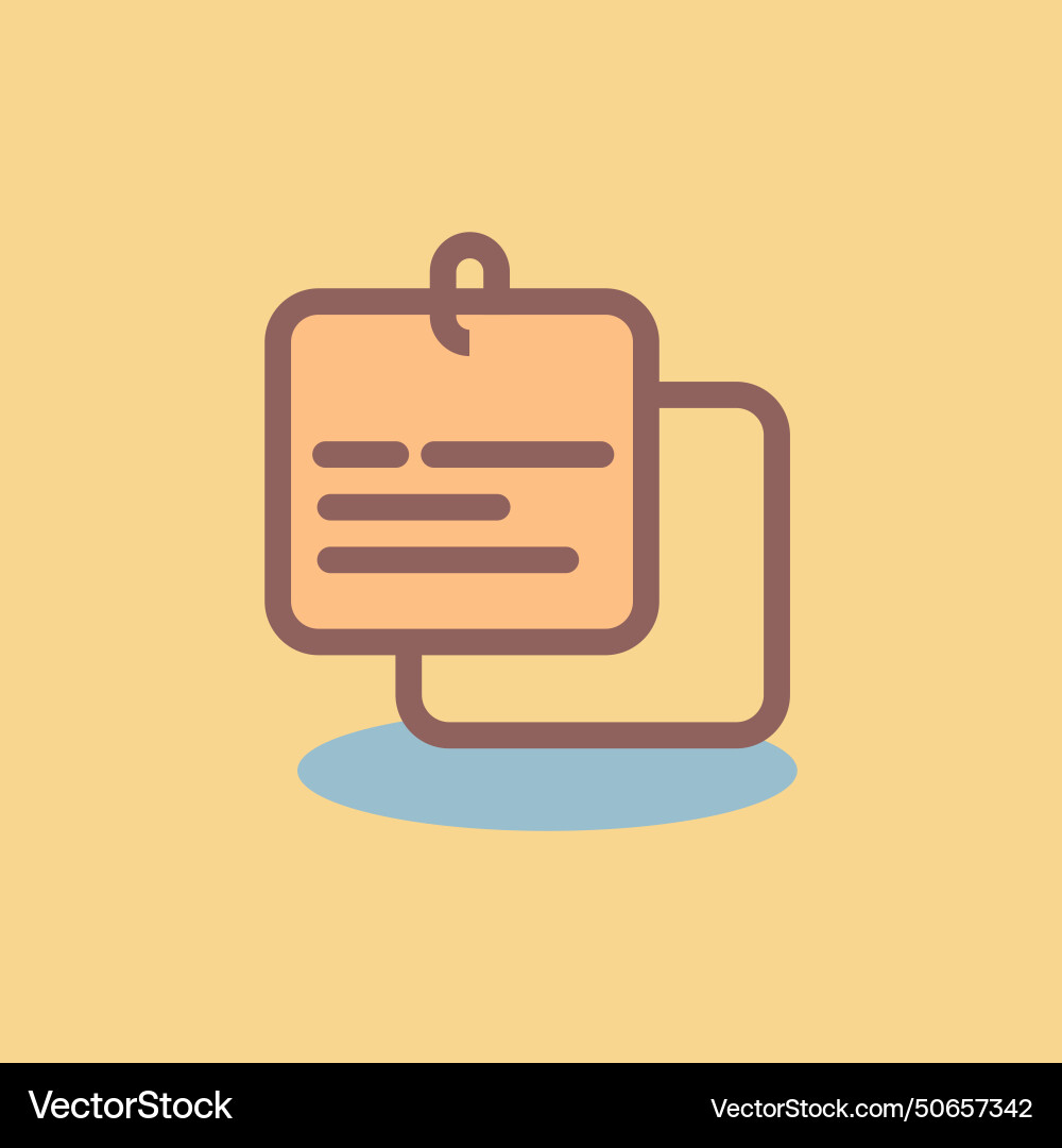 Diary simple solid icon logo Royalty Free Vector Image