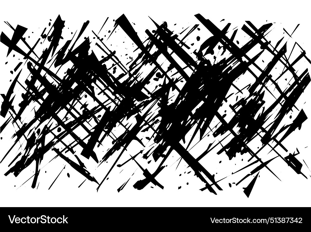 Scribble grunge texture square abstract Royalty Free Vector