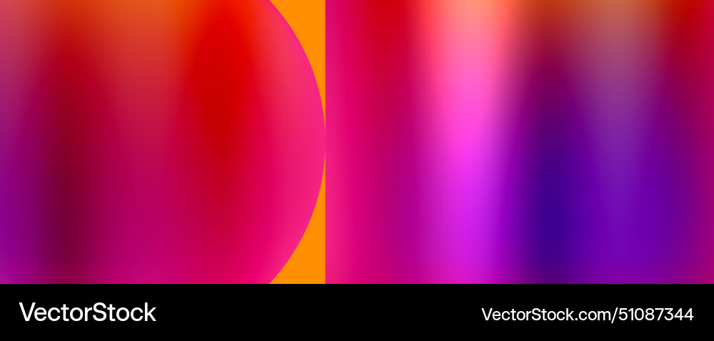 A colorful blurred background with a red pink Vector Image