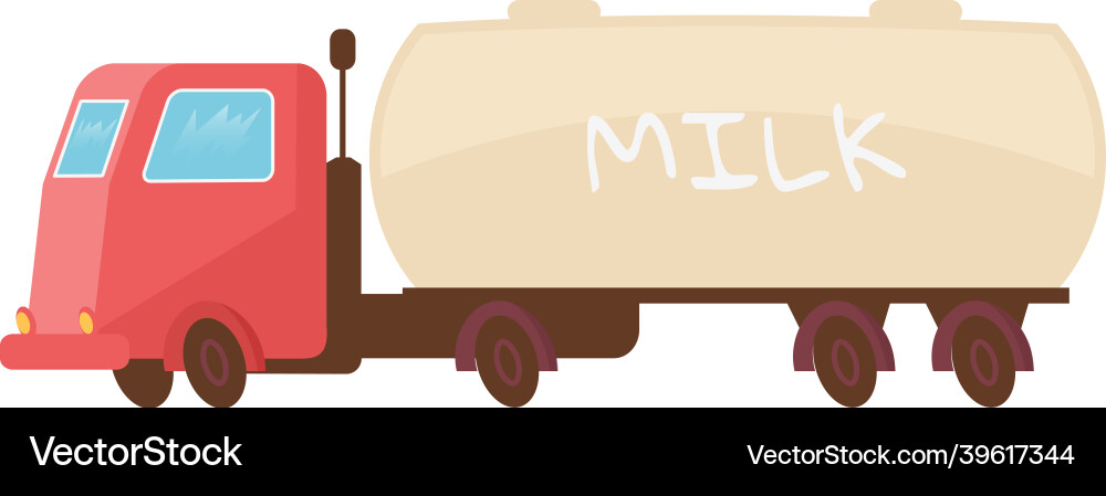 Milk truck icon Royalty Free Vector Image - VectorStock