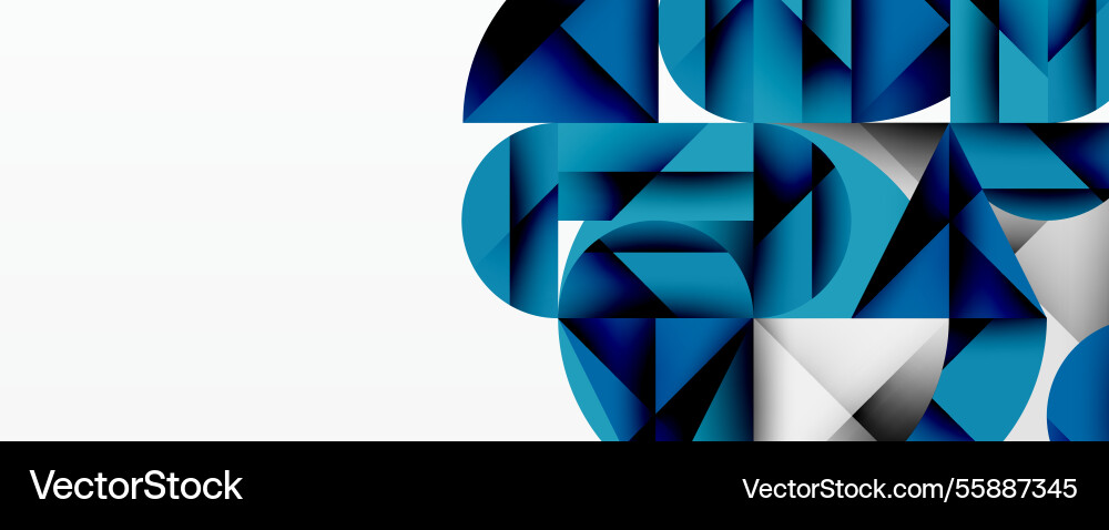 Abstract geometric design with intersecting Vector Image
