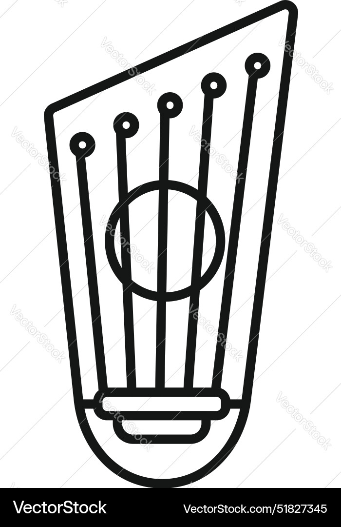 Ancient greek lyre string instrument for music Vector Image