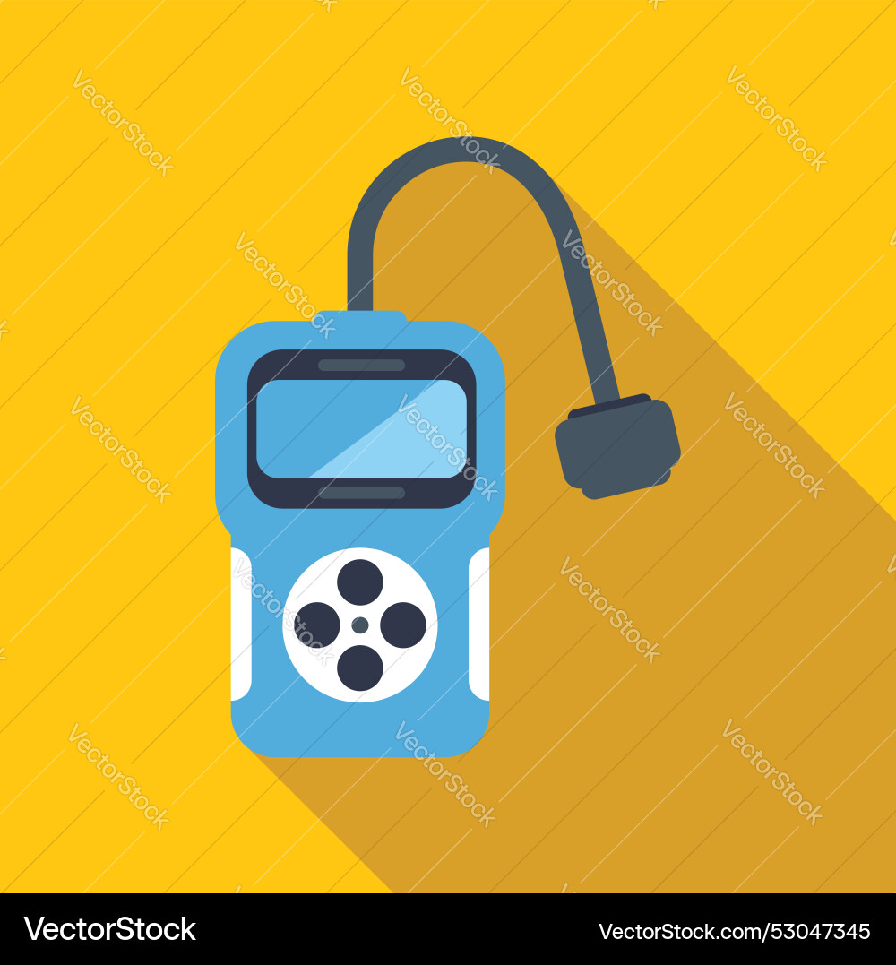 Car diagnostic scanner tool showing engine error Vector Image