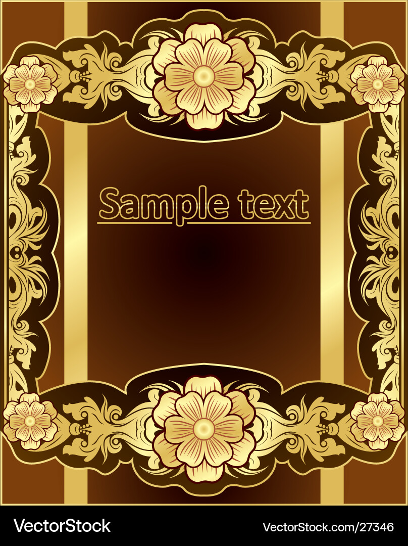 Gold pattern Royalty Free Vector Image - VectorStock