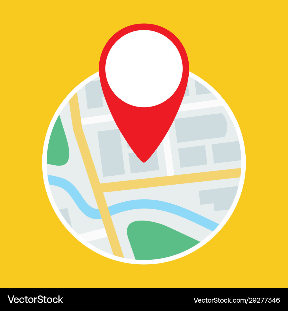 GPS Map Location Icon Royalty Free Vector Image