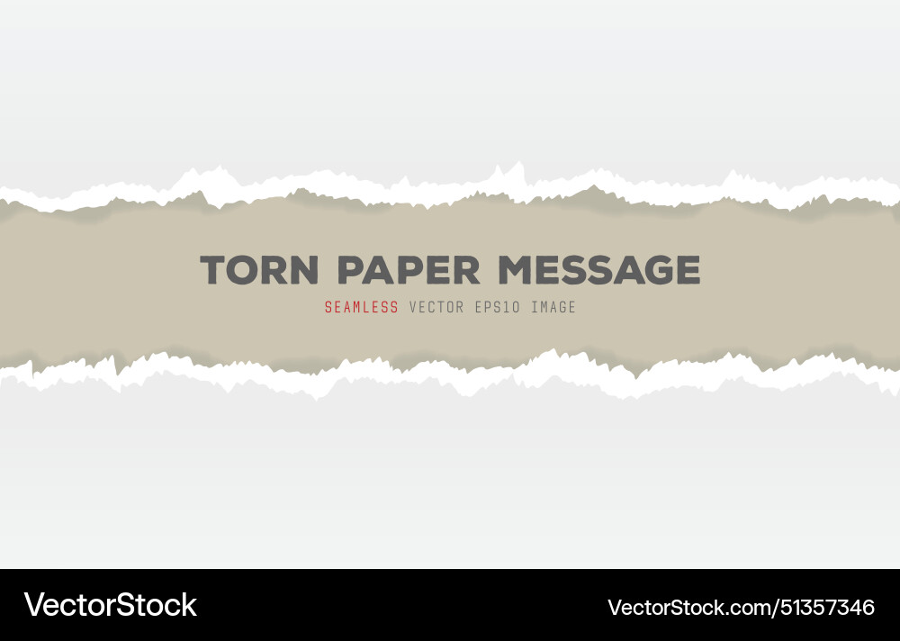 Ripped paper message Royalty Free Vector Image