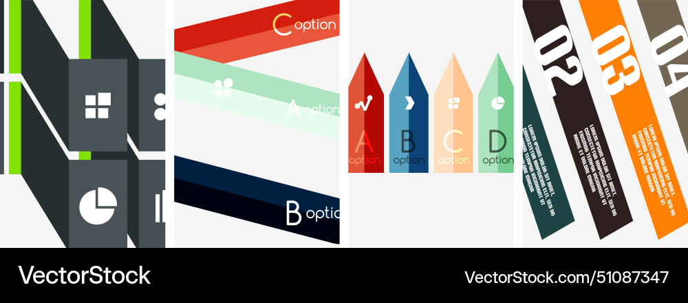 A bunch of different colored boxes with the letter