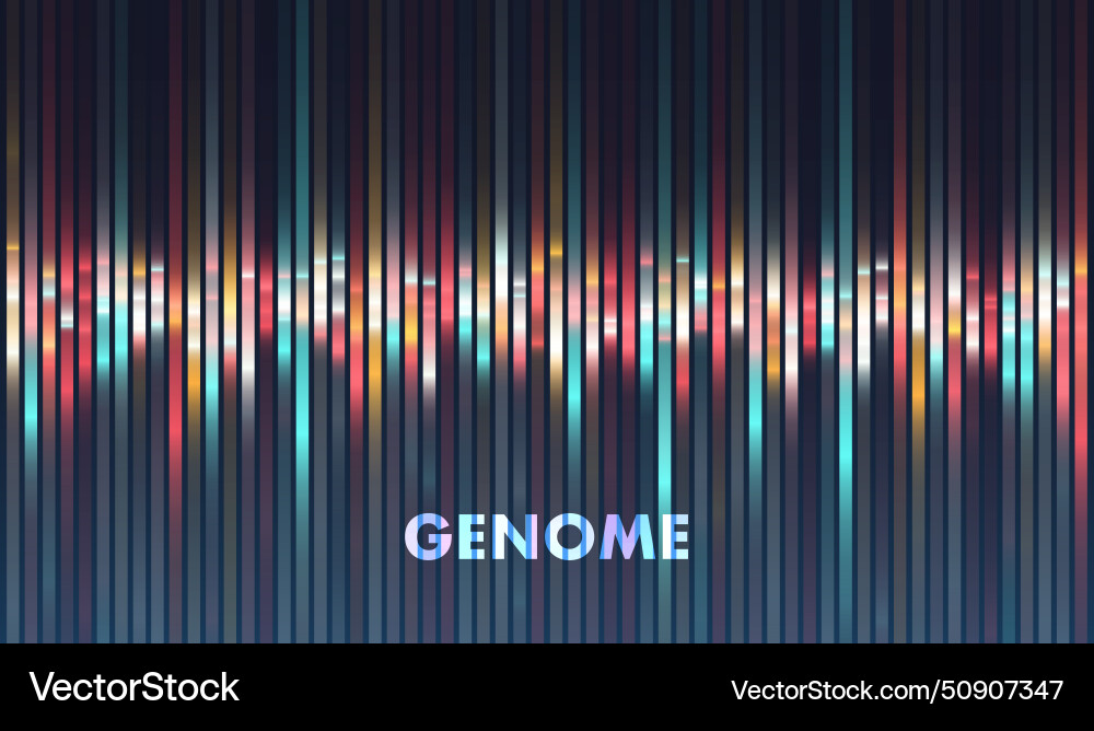 Big genomic data visualization Royalty Free Vector Image