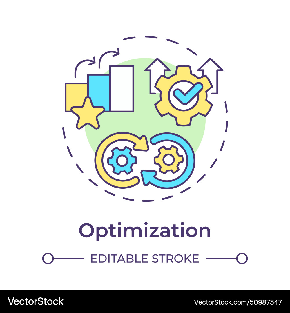 Business process management optimization multi Vector Image Business process management optimization multi Vector Image