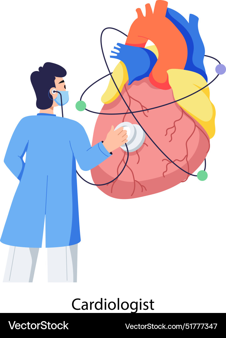 Cardiologist Royalty Free Vector Image - VectorStock