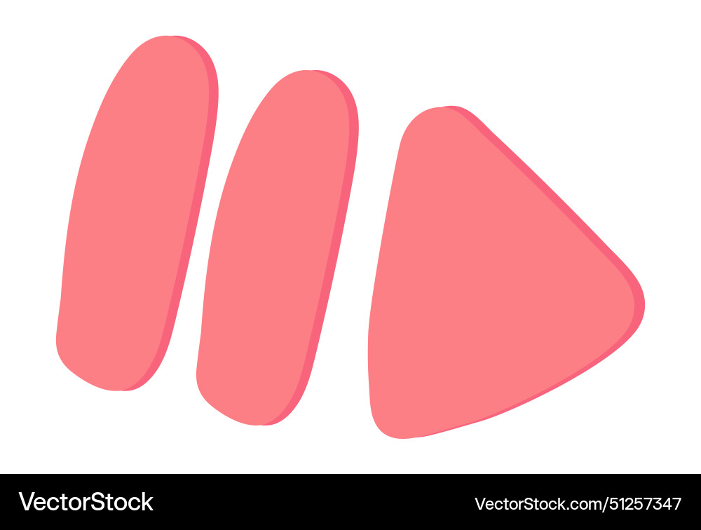 Pause and play in flat design interface buttons Vector Image